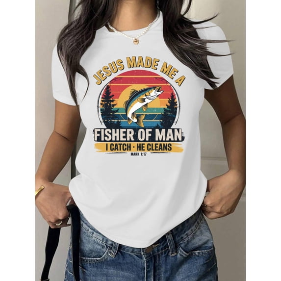 Breathable 'Make Disciples Catch Men' Tee – Men’s Faith Fishing ...