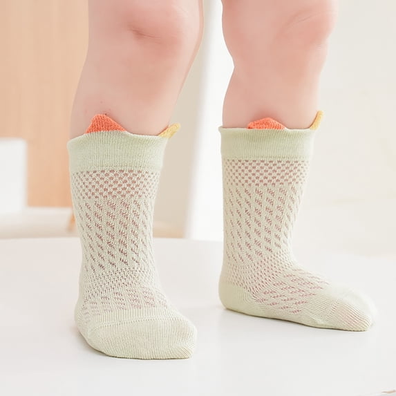 Breathable Mesh Baby Socks for 1-3 Year Soft Stretch Toddler Socks ...