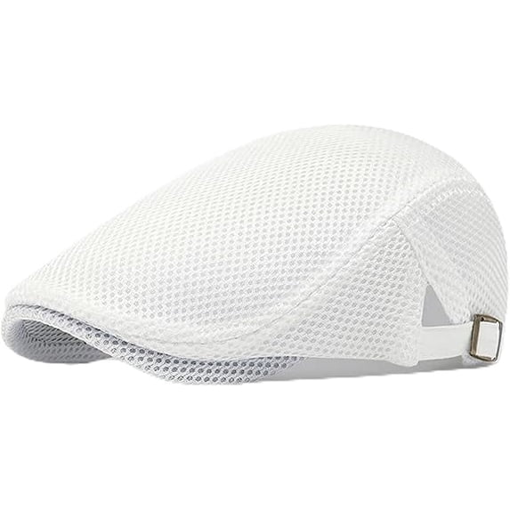 Breathable Mesh Beret Hat for Women Men, Summer Flat Cap with ...