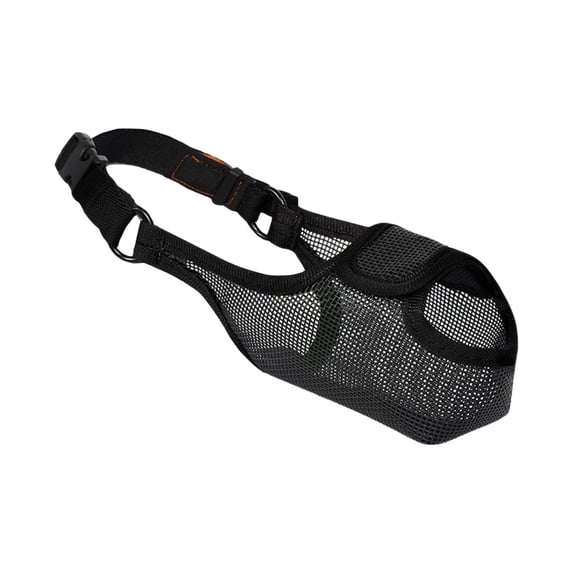 Breathable Mesh Dog Muzzle Adjustable Quick Release Strap Anti-Bark ...