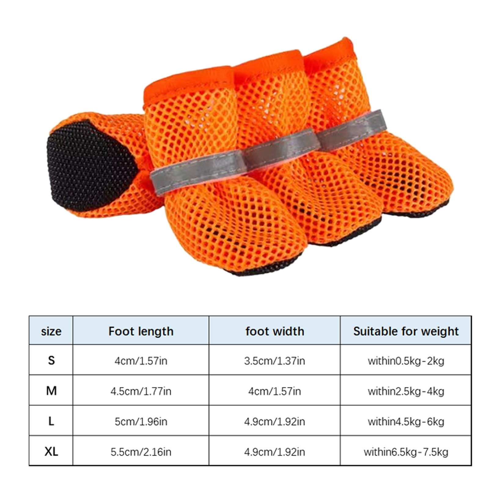 Breathable Mesh Dog Shoes Pet Booties Soft Sole Comfortable Protector ...