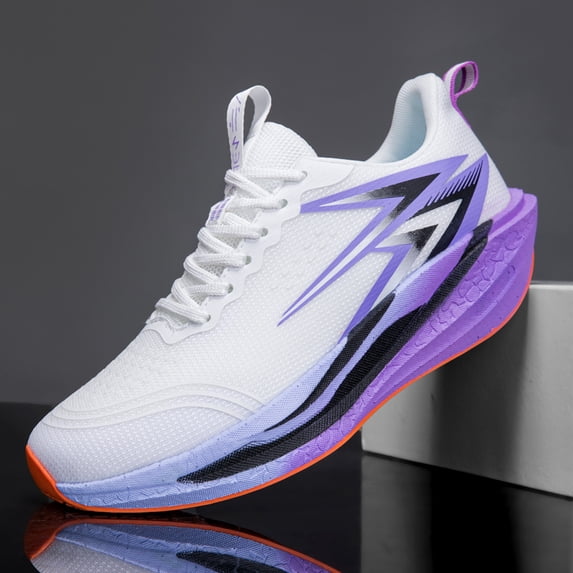 Breathable Mesh Gradient Cushion Midsole Road Racing Running Sneakers ...