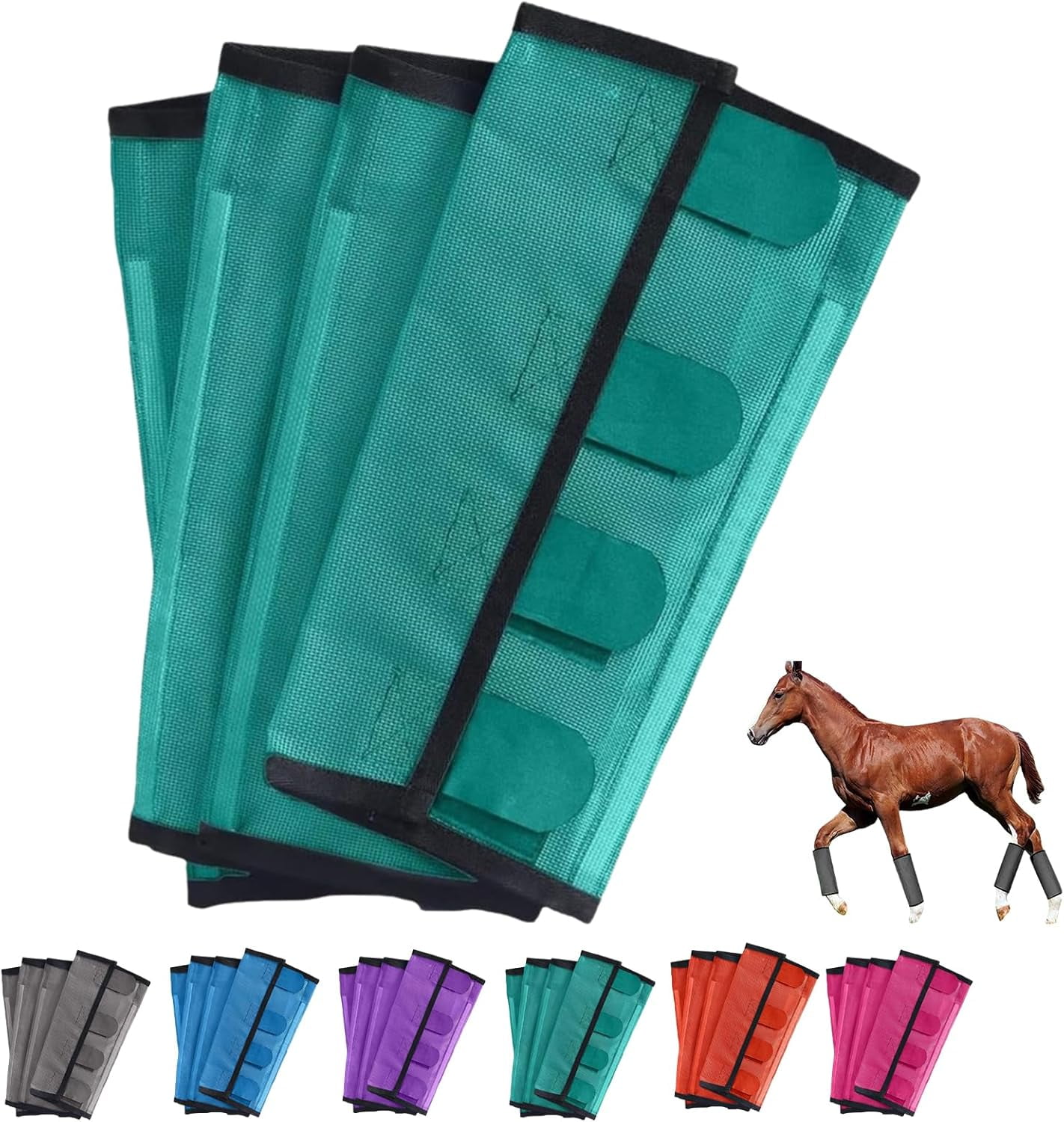 Breathable Mesh Horse Flyproof Leggings, Bites Proof Horse Fly Boots ...