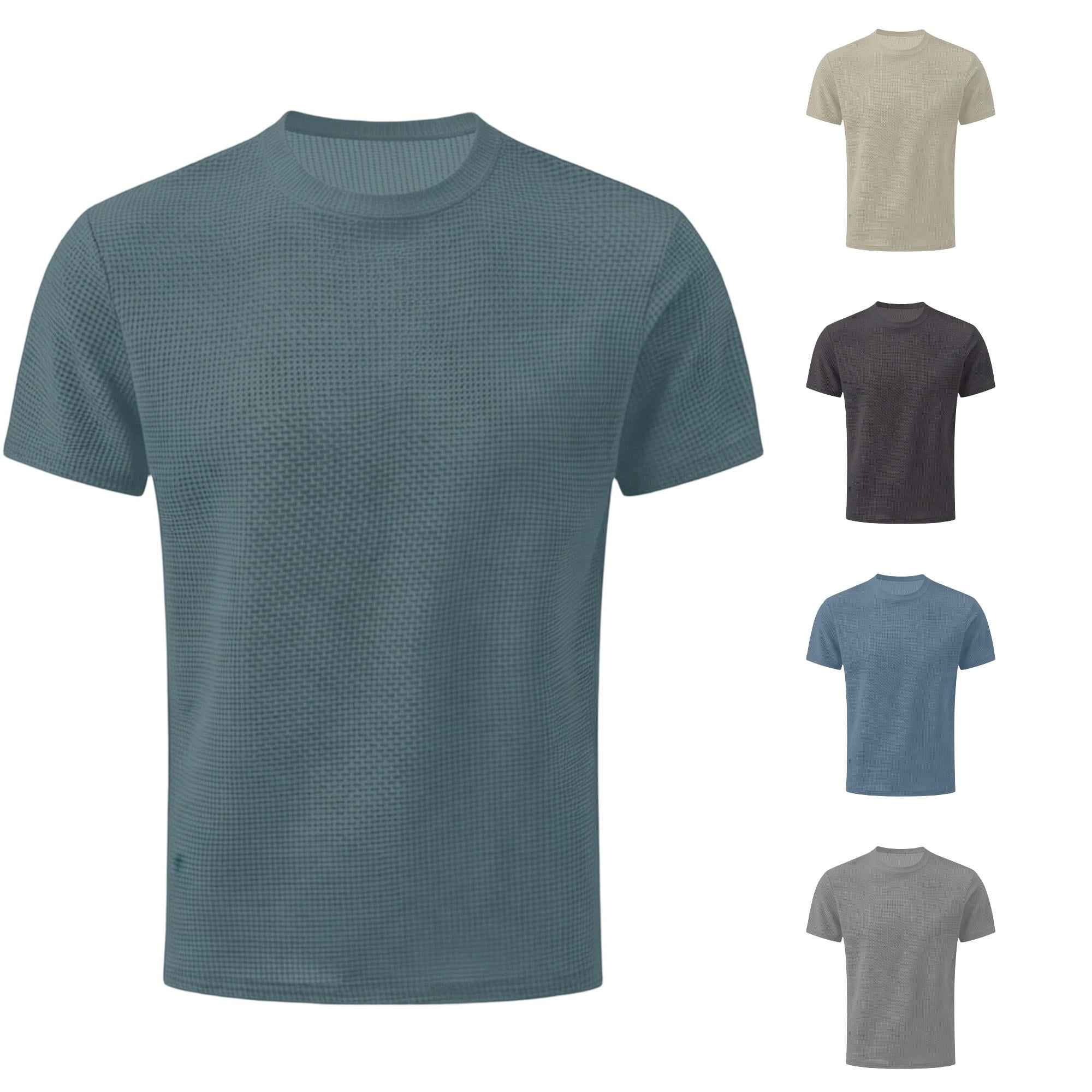 Breathable Mesh Knit T Shirt for Everyday Comfort – Lightweight Ice ...