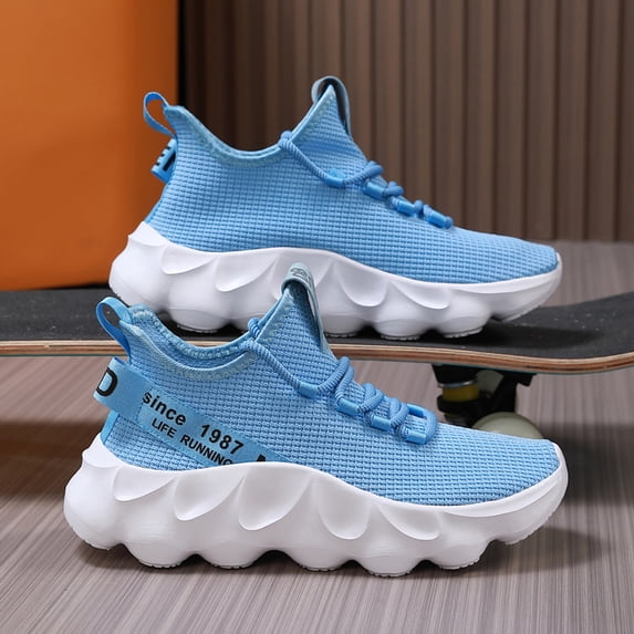 Breathable Mesh Men Running Shoes, Summer Ultra Light Athletic Sneakers ...