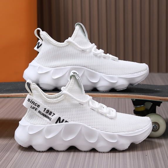 Breathable Mesh Men Running Shoes, Summer Ultra Light Athletic Sneakers ...