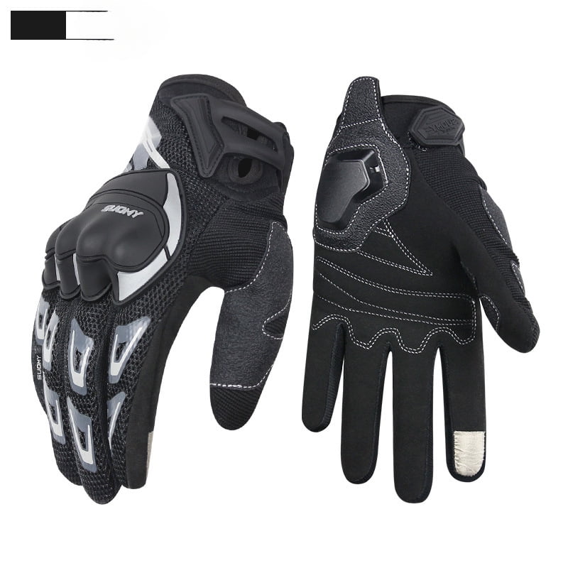 Breathable Mesh Motorcycle Gloves, Touchscreen Protective Motorbike ...