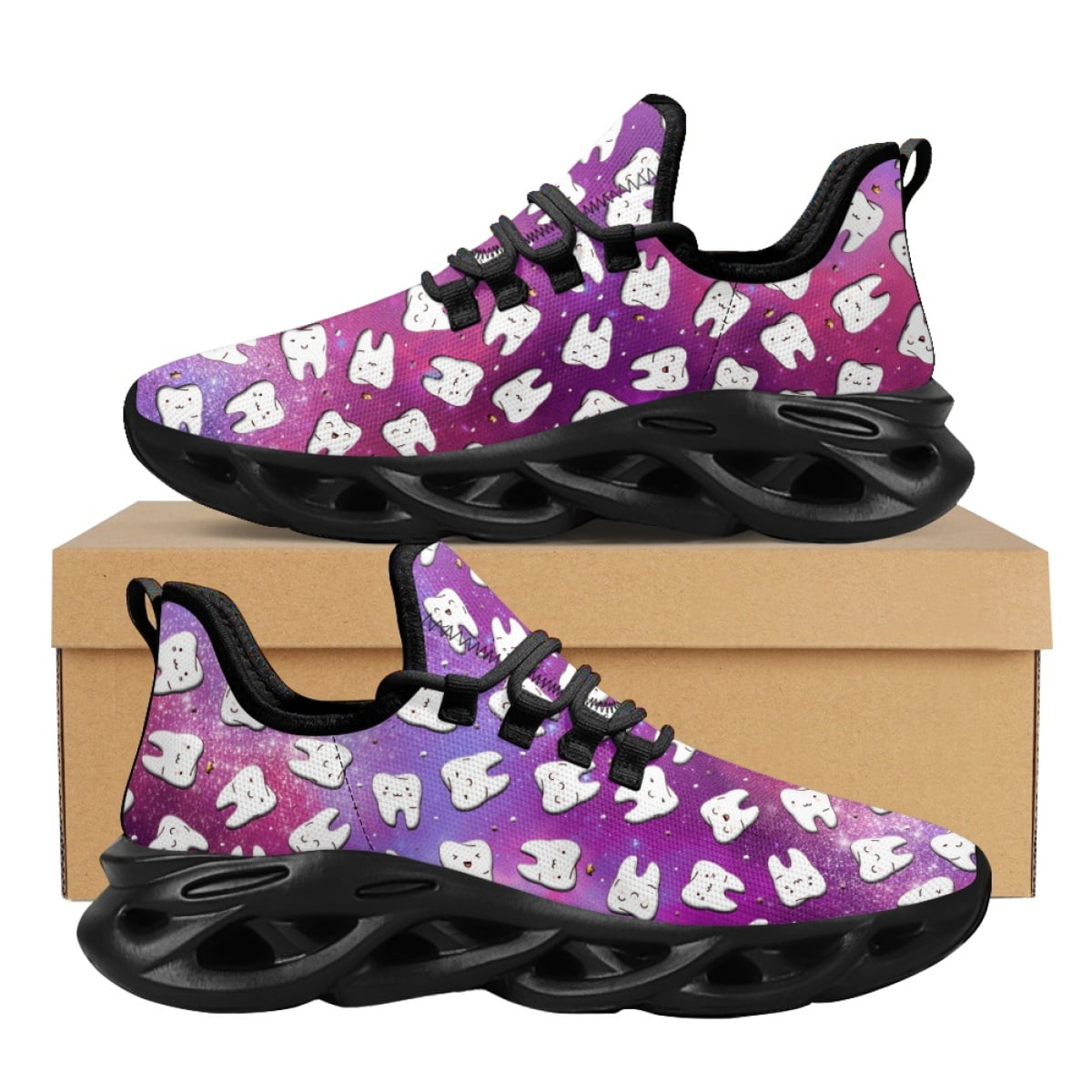 Breathable Mesh Swing Sneakers for Women Lovely Tooth Dental Pattern ...