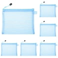 Breathable Mesh Zipper Stationery Bag Lightweight Portable Pen Storage ...