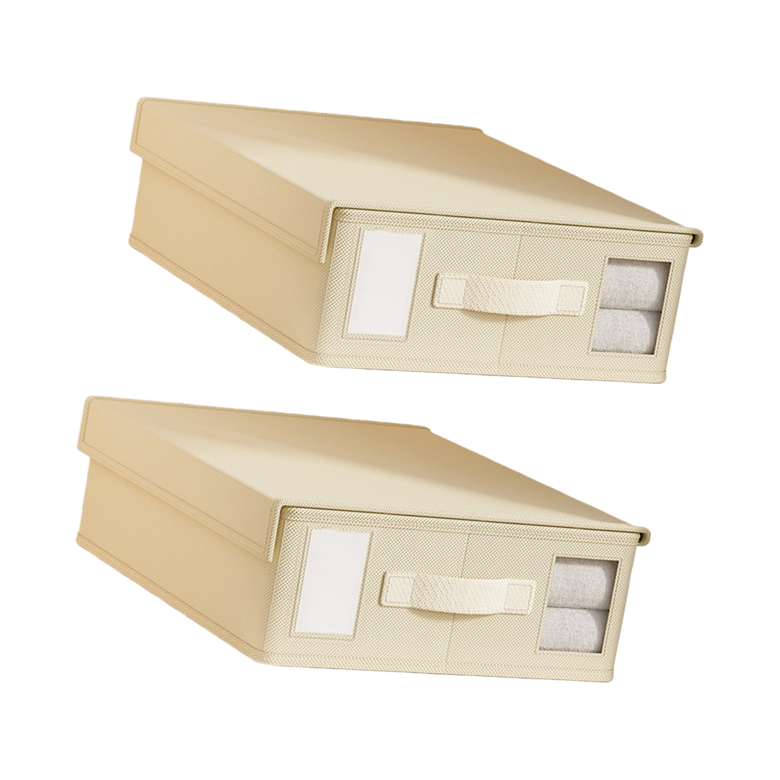 Breathable Nonwoven Bedding Storage Box With Cover And Clear View Panel ...