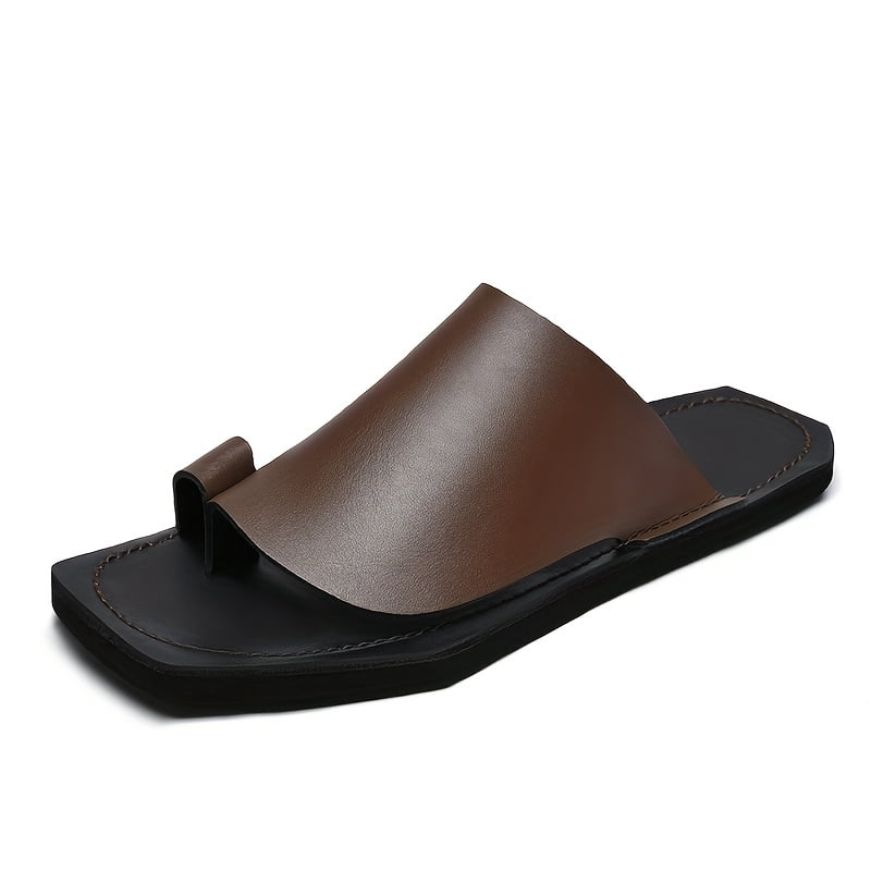 [Breathable Open-Toe Sandals] Men's Summer Flat-Toed Open-Toe Sandals ...