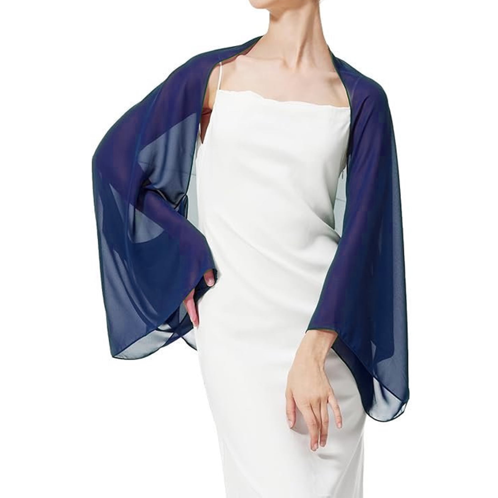 Breathable Oversized Sleeve Sun Shrug Cardigan, Casual Solid Color Wrap ...