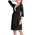 Breathable Pajama Dress Pregnancy Clothes Maternity Robe Nightgown for ...