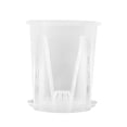 Breathable Plastic Flower Pot with Snap-On Tray Design for Home Plants ...