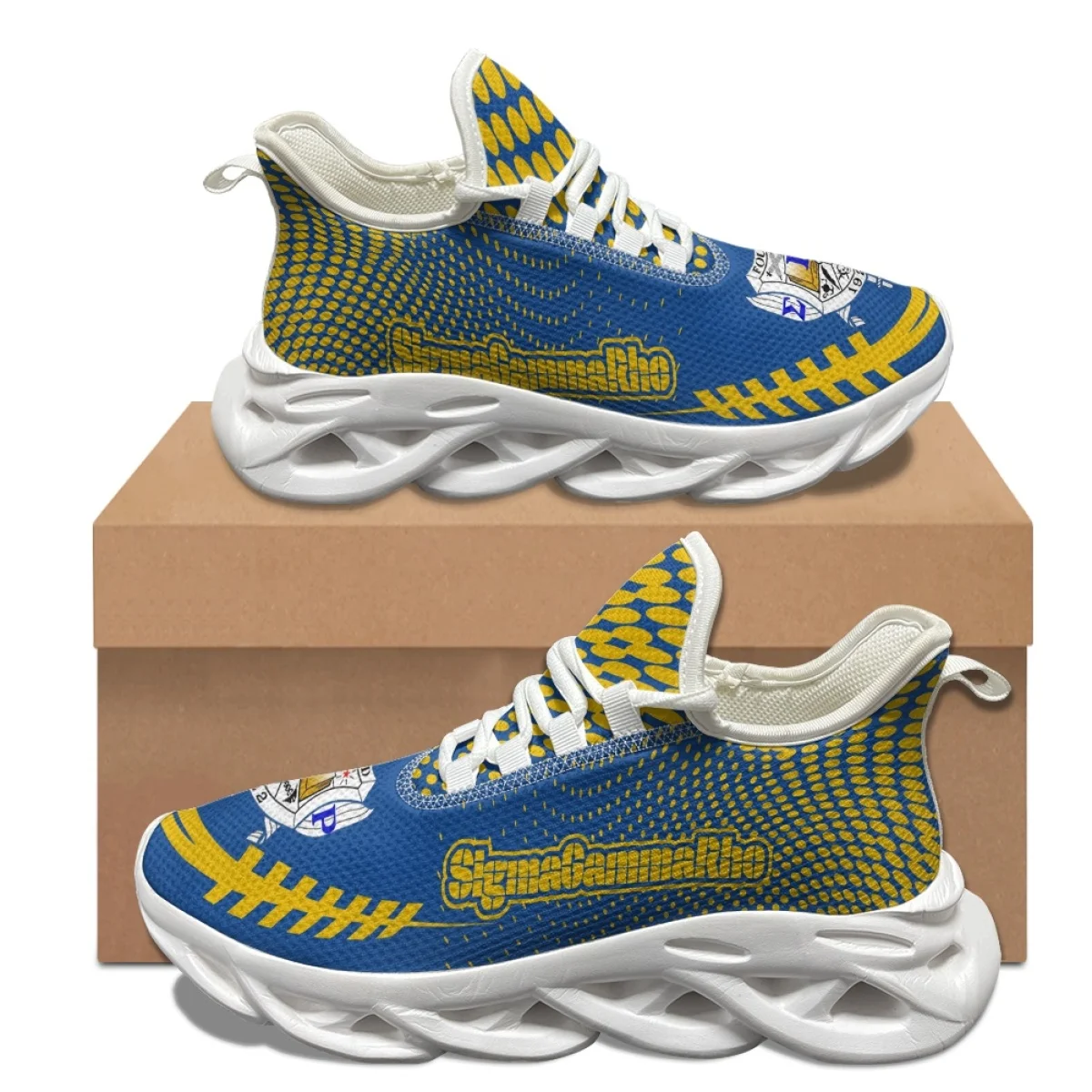 Breathable Platform Sneakers Sigma Gamma Rho Poddles Printed ...