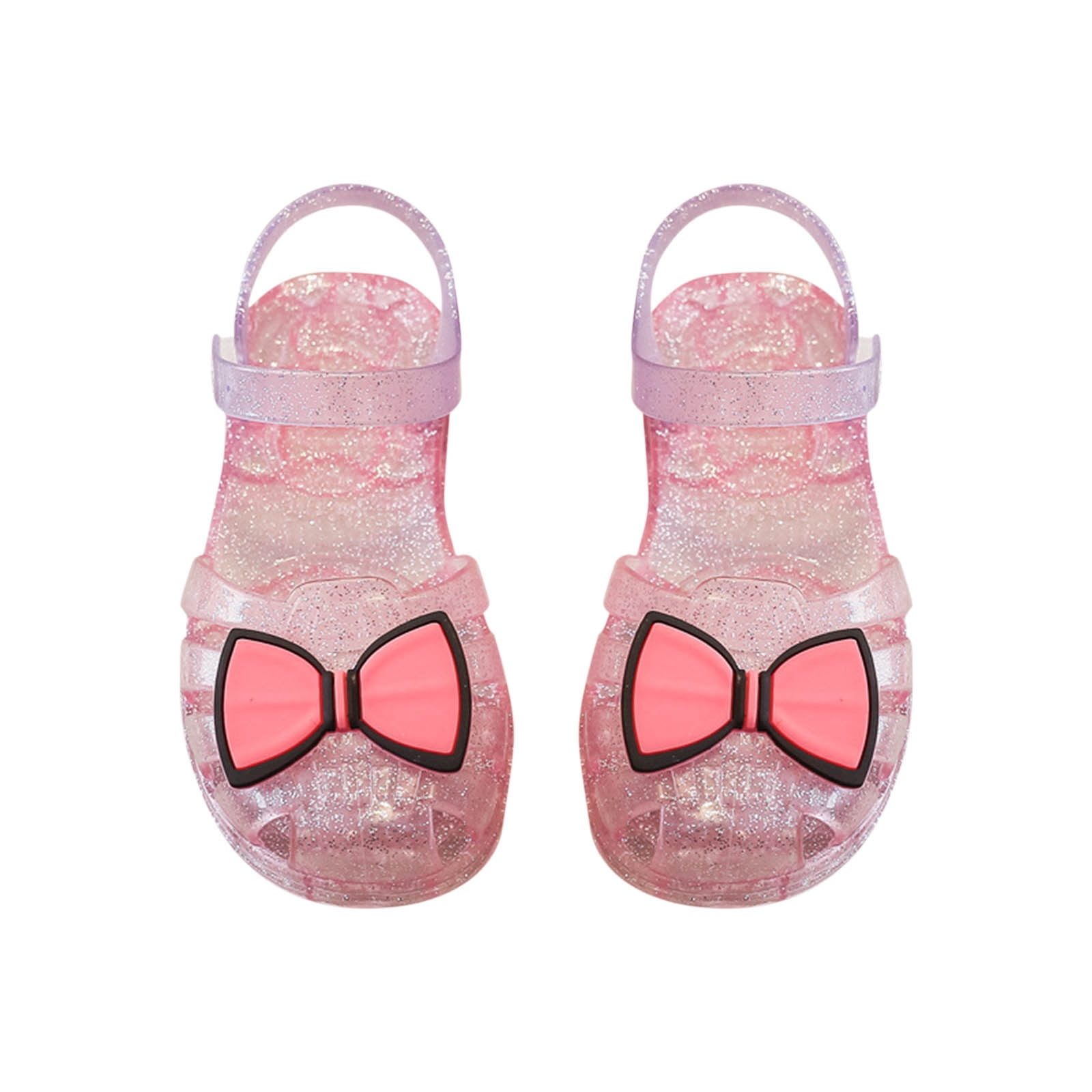Breathable Roman Sandals for Girls Soft Sole Bow Jelly Shoes Princess ...