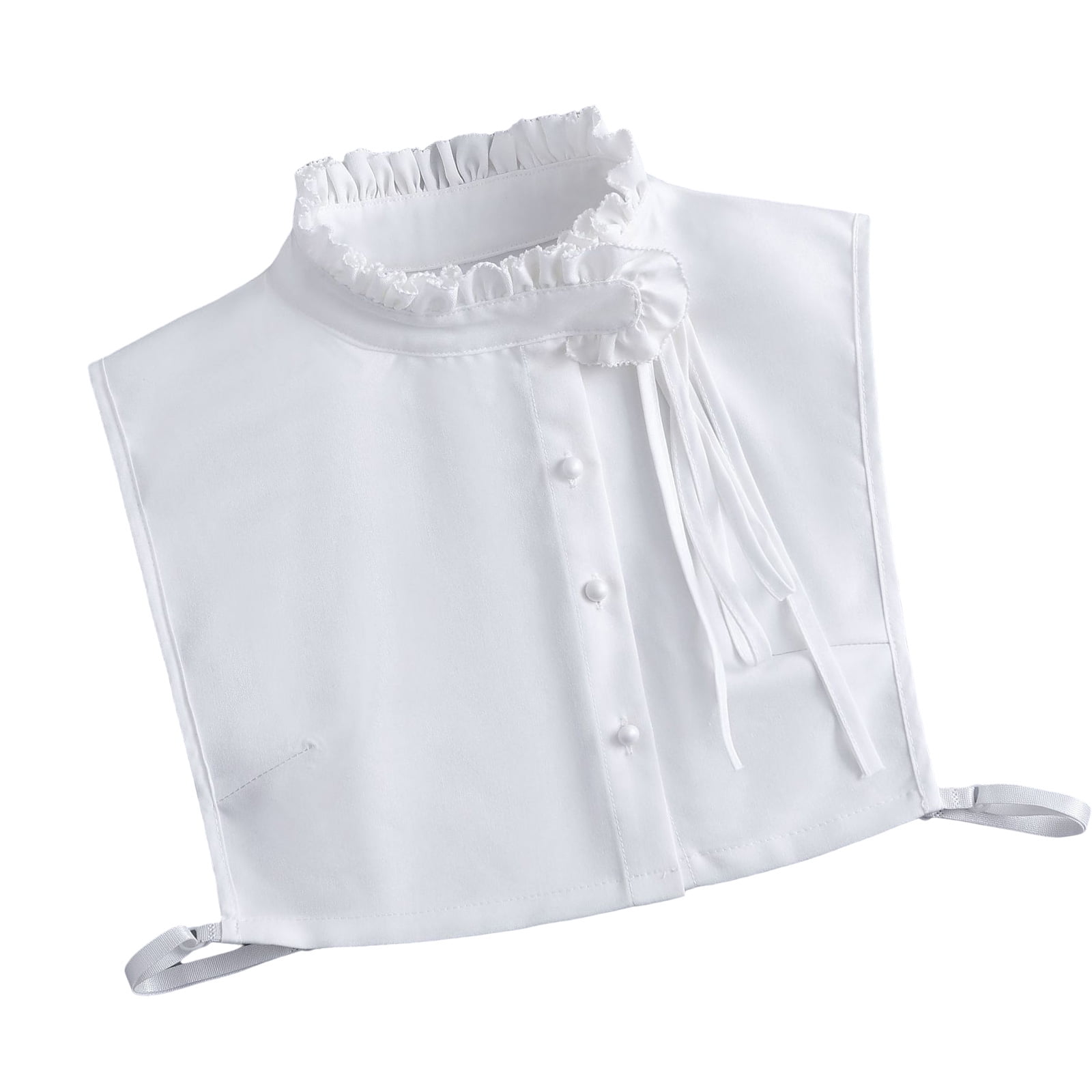 Breathable Ruffled Turtleneck Collar Detachable Neckwear for Sweaters ...