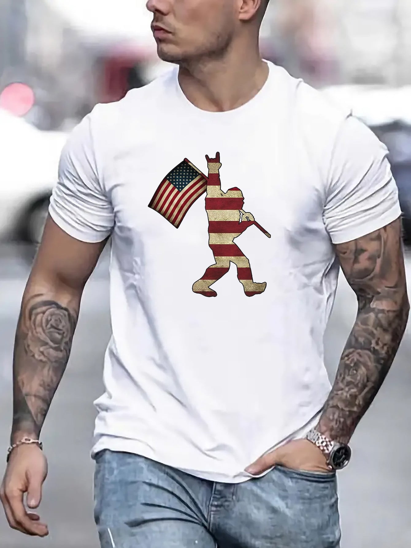 [Breathable Running T-shirt] Comfortable Breathable Men's Printed ...