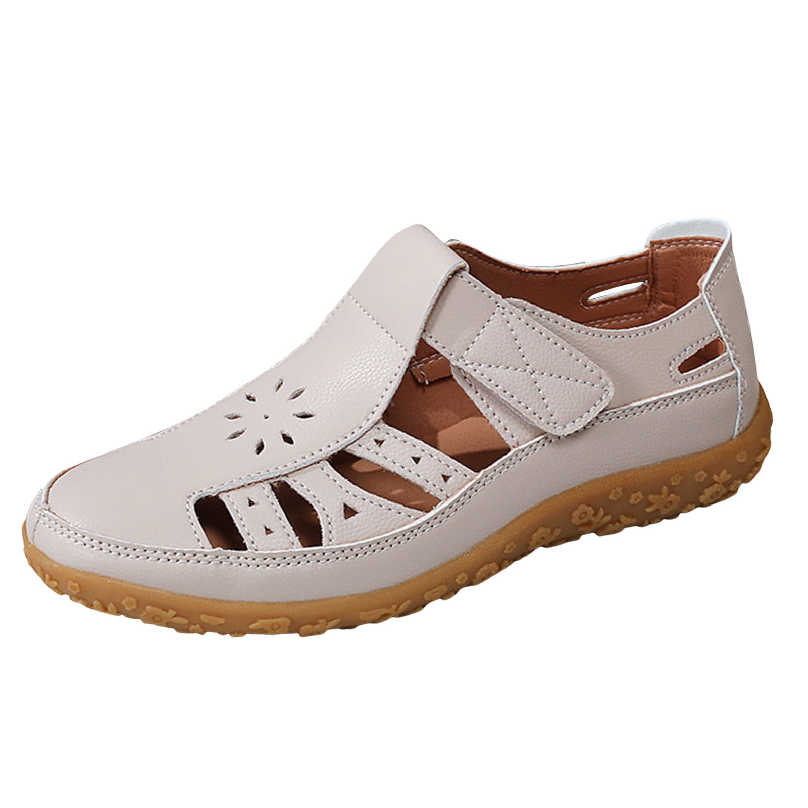 Breathable Sandals Women Closed Toe Wedge Heel Summer Arch Support ...
