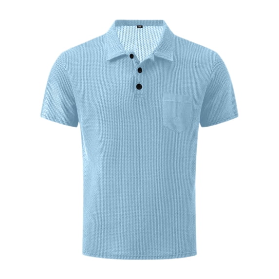 Breathable Shirts for Men Golf Polo Shirt,Textured Breathable Short ...