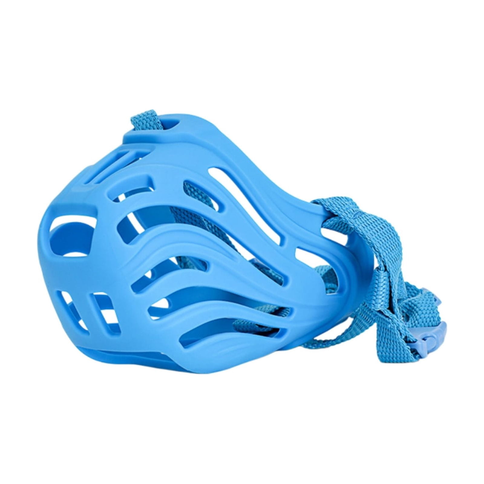 Breathable Silicone Dog Muzzle Adjustable Ventilation Holes Anti Biting ...