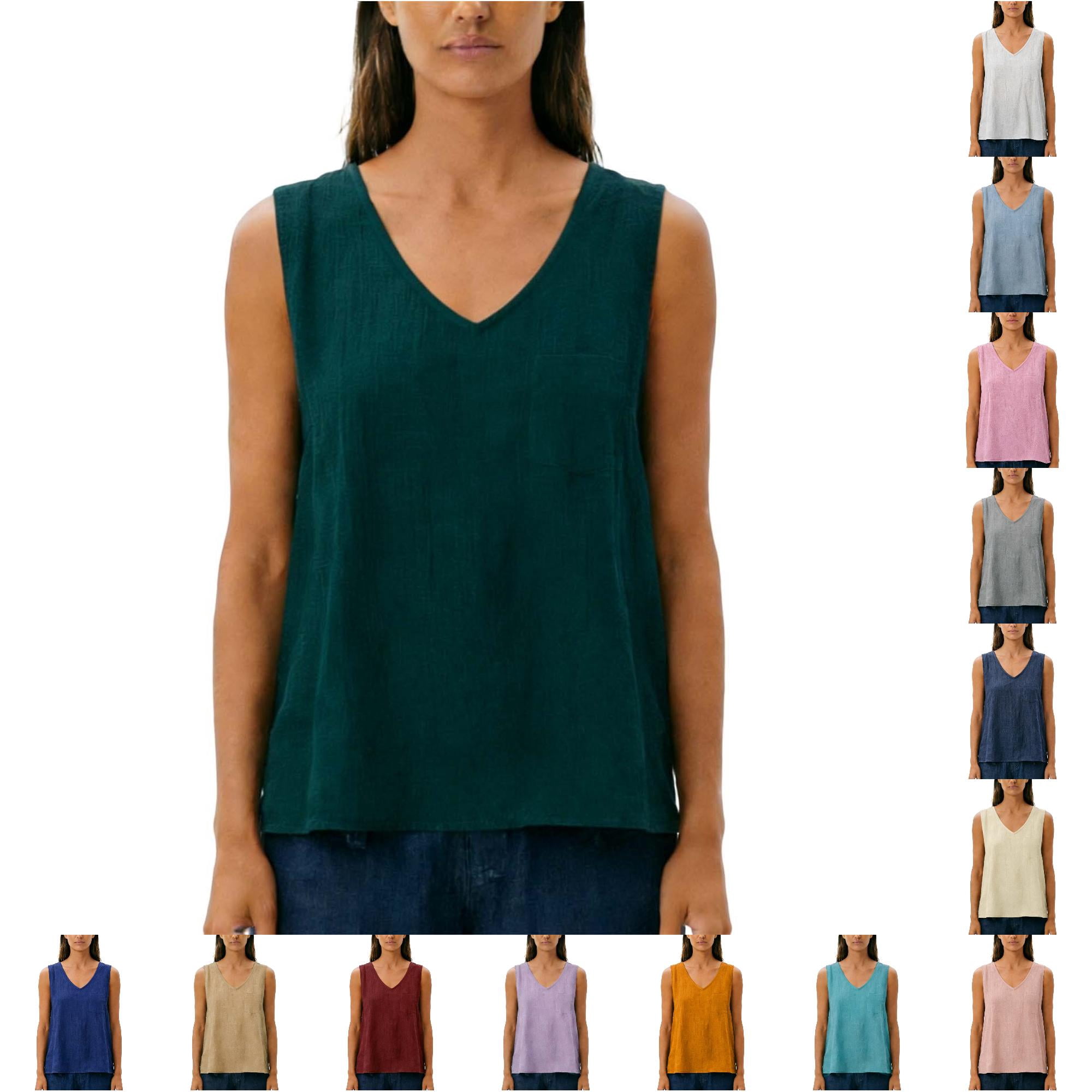 Breathable Sleeveless Tank Top For Casual Versatile Layering Basic ...