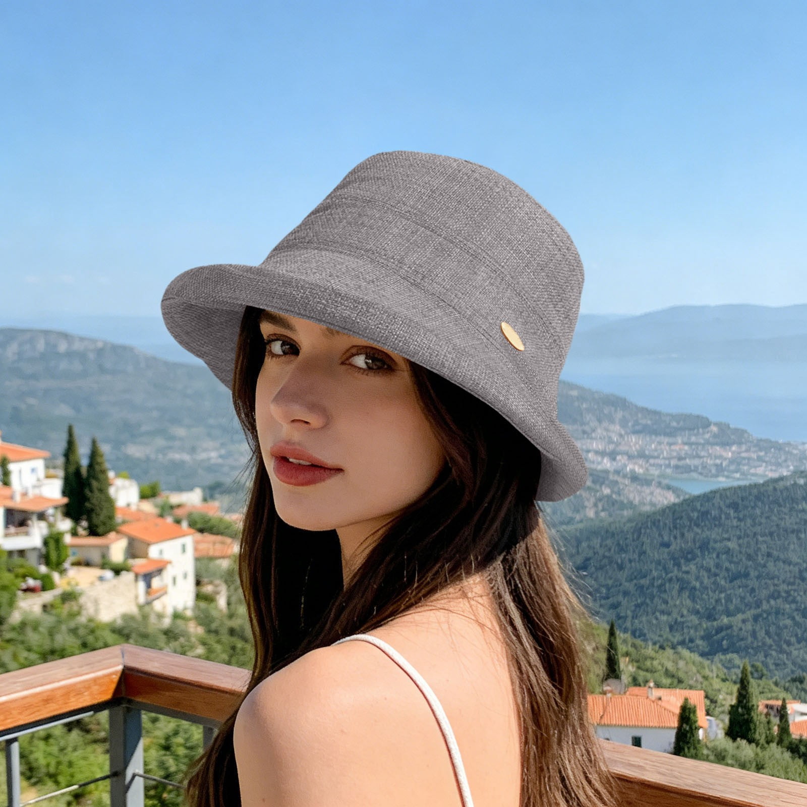 Breathable Summer Sun Hat Wide Brim Fisherman Cap Lightweight UPF ...