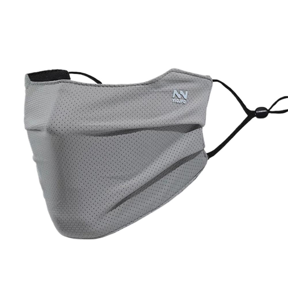 Breathable Sun Protection Face Mask Washable Sunscreen Mask Running ...