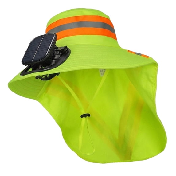 Breathable Sun Protection Hat Solar Fan For Construction Crews High ...