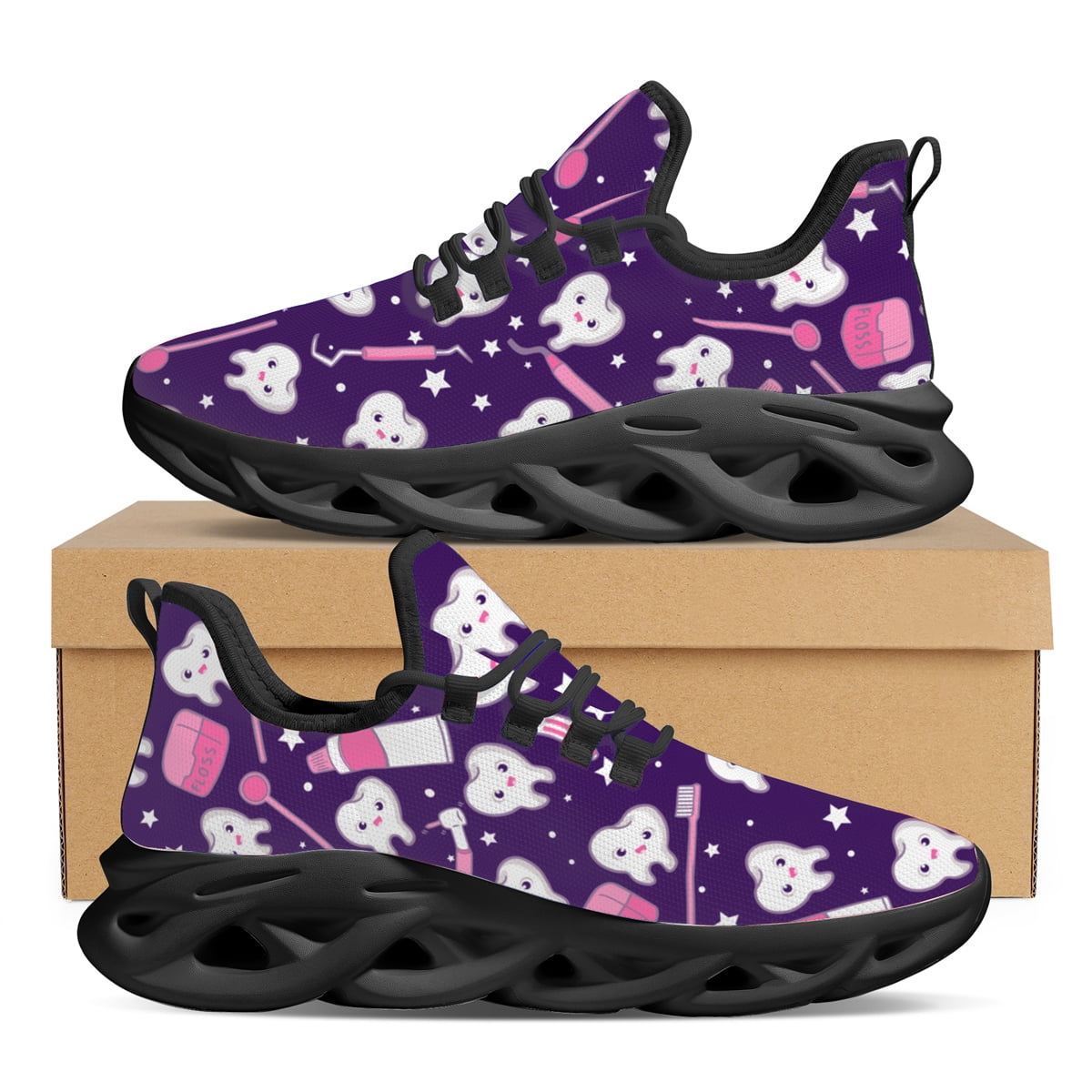 Breathable Teeth Nursing Flats Shoes Woman Casual Sneaker Premium ...