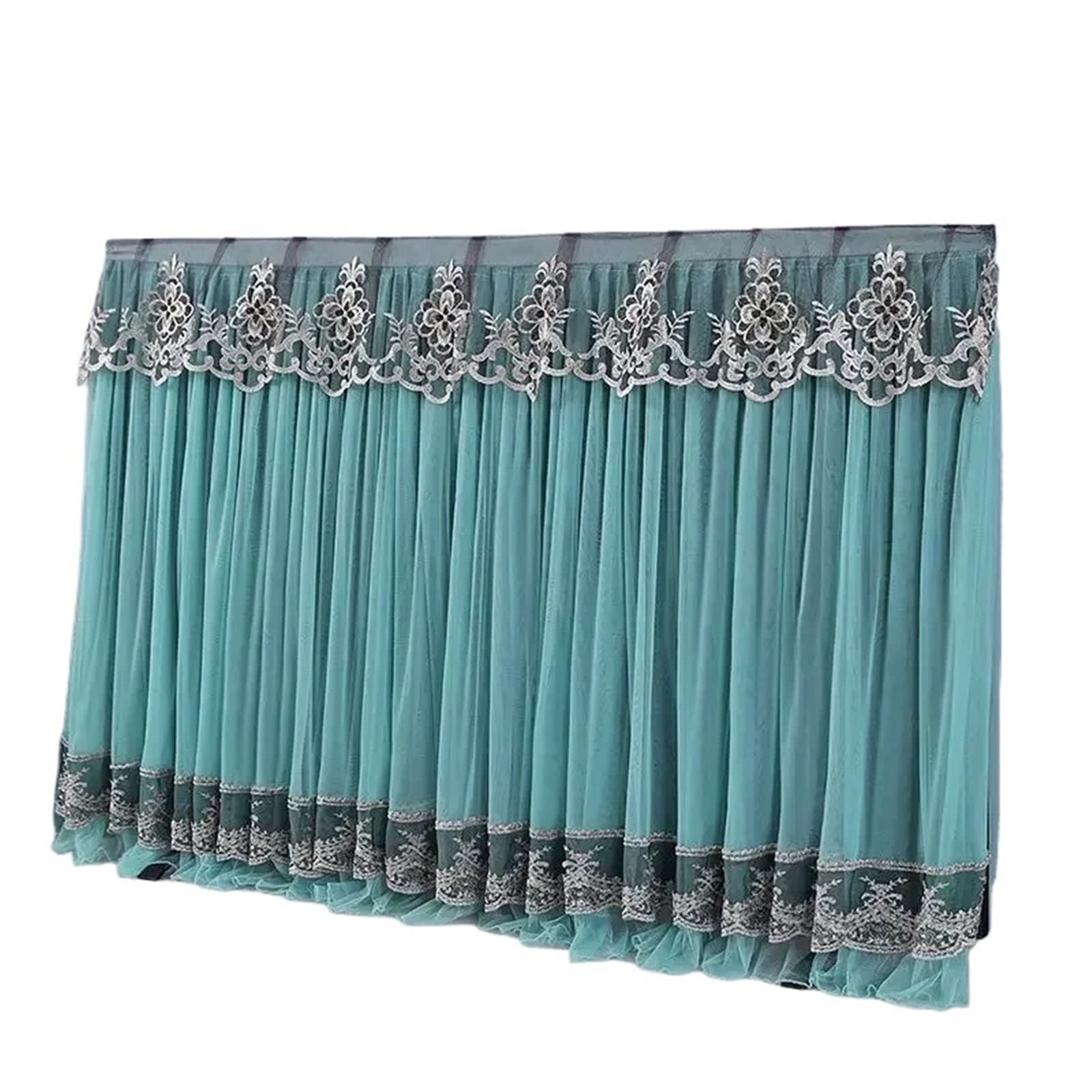 Breathable Thin Gauze TV Cover Lace Embroidery Living Room TV ...