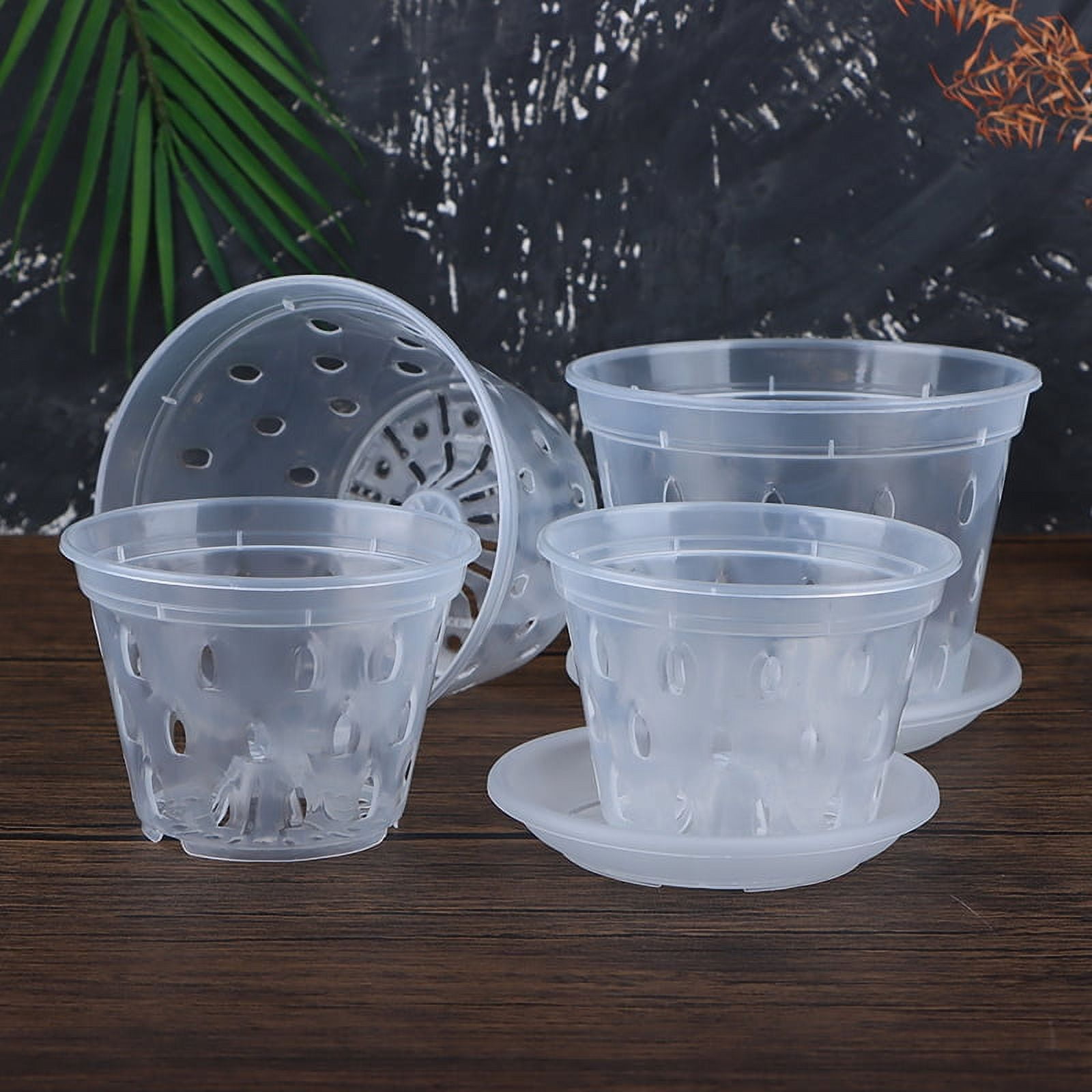 Breathable Transparent and Ideal Plastic Flower Pots with Drainage ...
