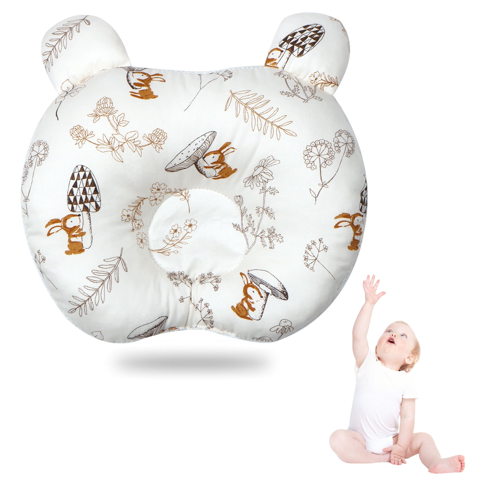 Breathable Travel Pillow - Child Anti-Flat Pillow,Bear-Shaped Suitable ...