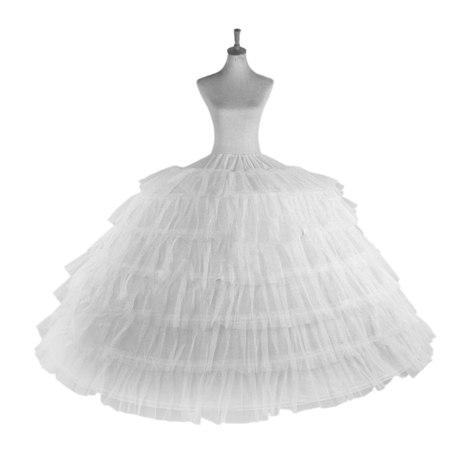 Breathable Tulle Bridal Crinoline Underskirt with Elastic Waist for ...