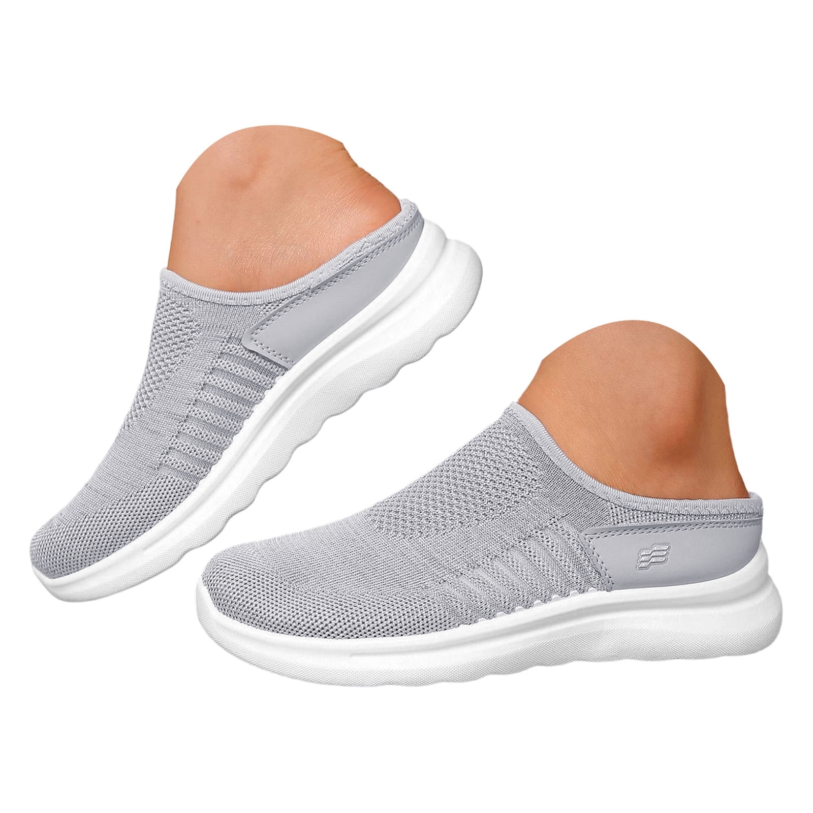 Breathable Walking Sneakers for Women Embroidery Butterfly Running ...