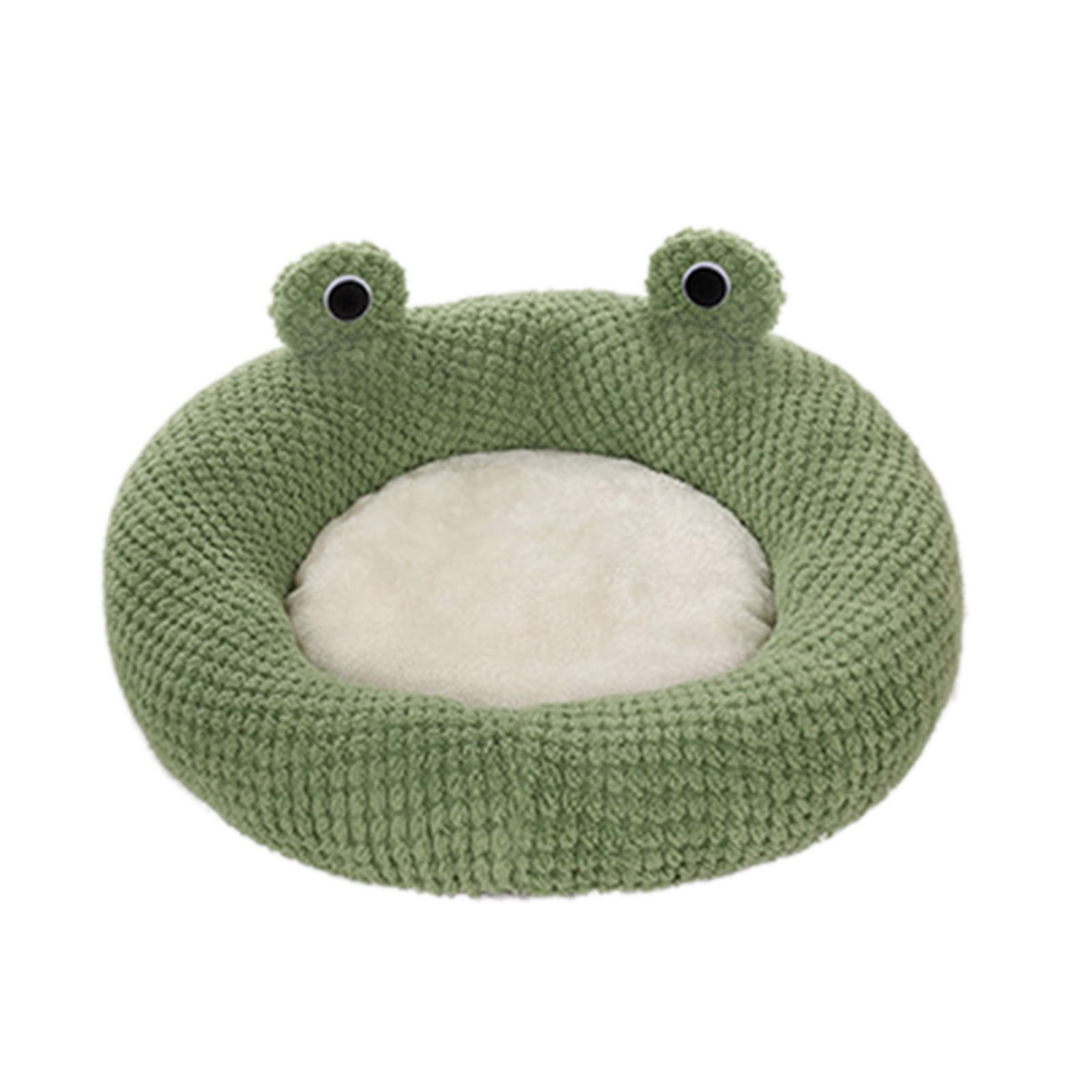 Breathable Warm Pet Bed House Cartoon Frog Shape Washable Soft Cushions ...