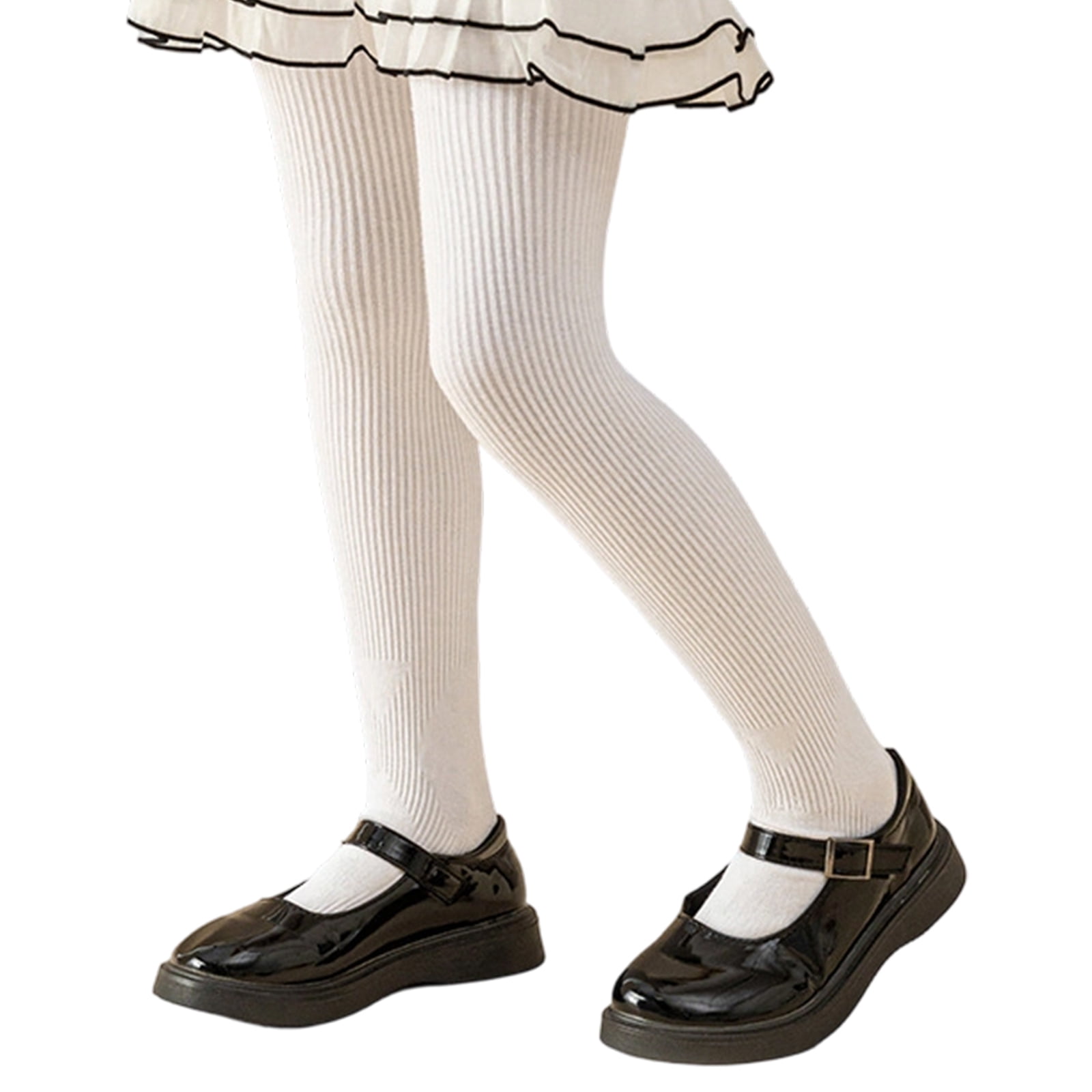 Breathable Warm Stretchable Girls Leggings Combed Cotton Tights With ...
