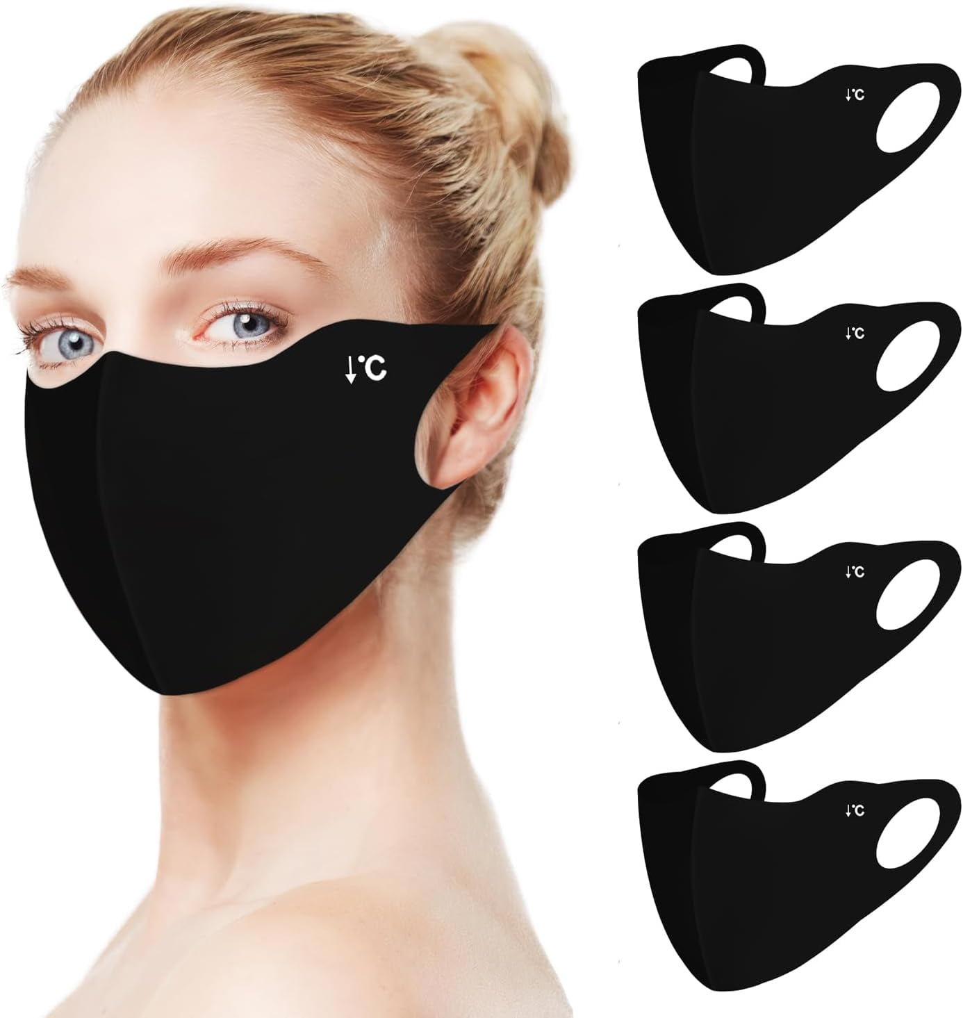 Breathable Washable Reusable Sun Face Mask For Women Men,sunscreen UV ...
