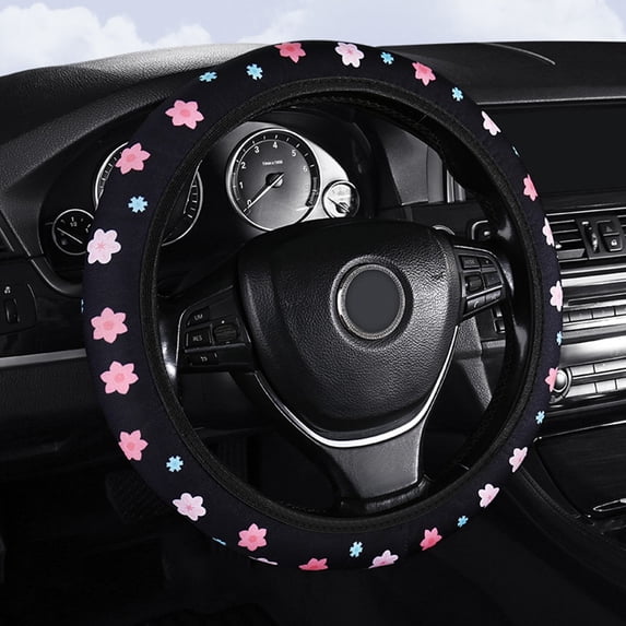Breathable Wheel Cover Floral Steering Wheel Cover Stylish Floral ...