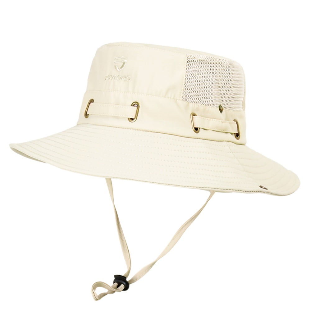 Breathable Wide Brim Boonie Hat Outdoor Waterproof UPF 50+ Sun ...