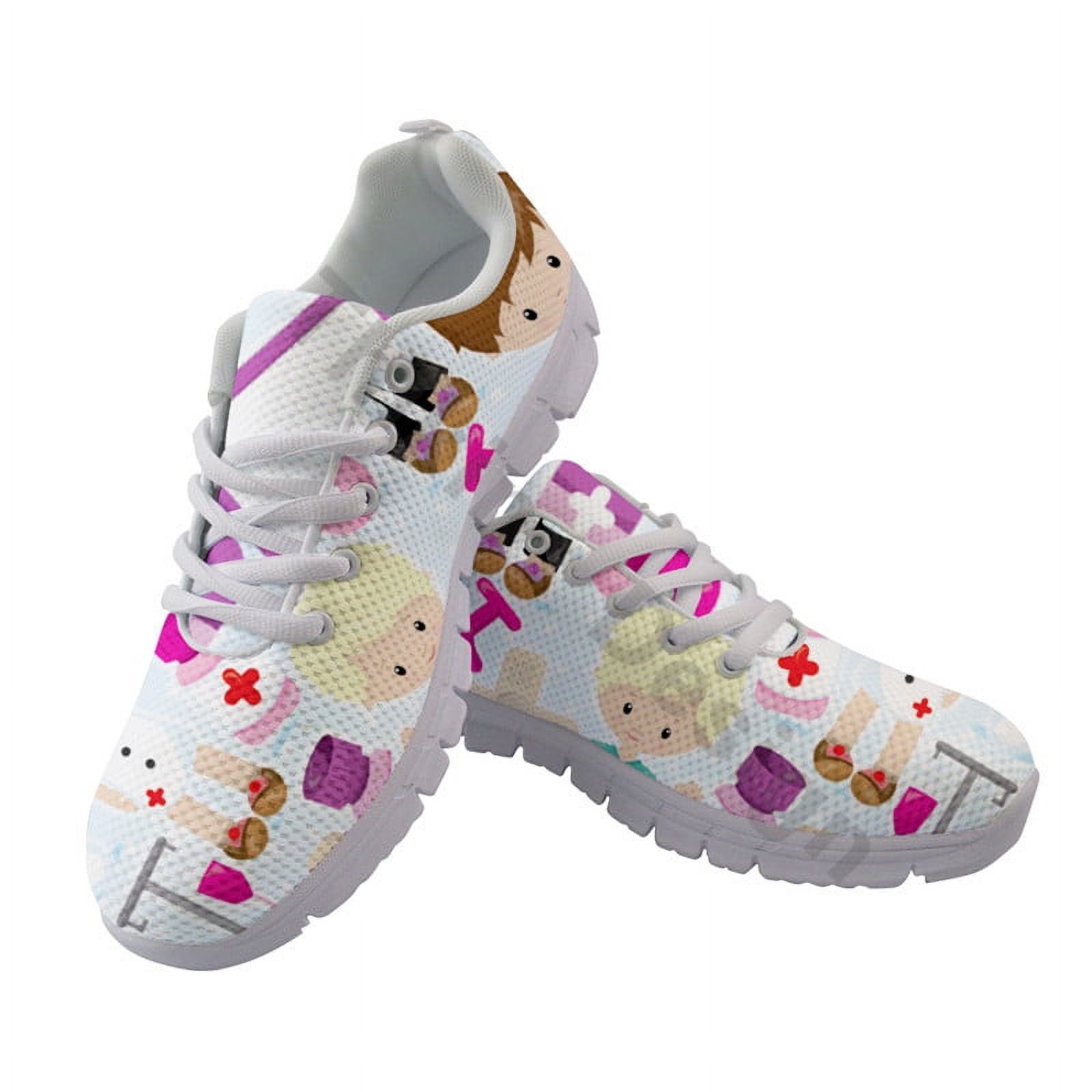 Breathable Women Sneakers Cute Girls Platform Nurse Shoes For Custom ...