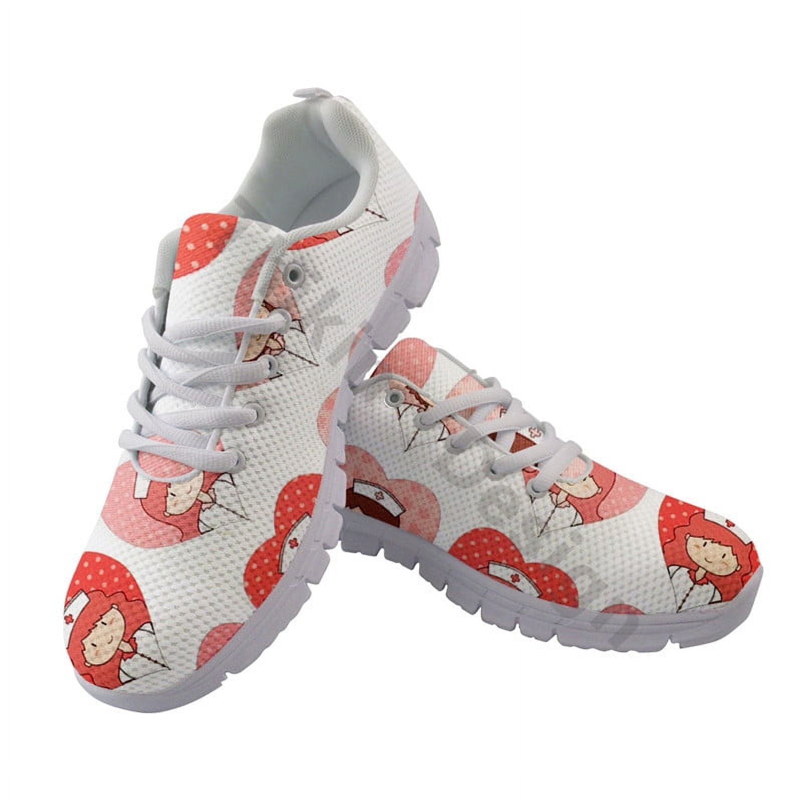 Breathable Women Sneakers Cute Girls Platform Nurse Shoes For Custom ...
