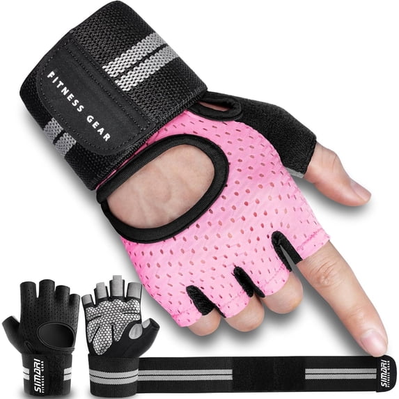 Breathable Workout Gloves for Men Women, Padded Weight Lifting Gloves ...
