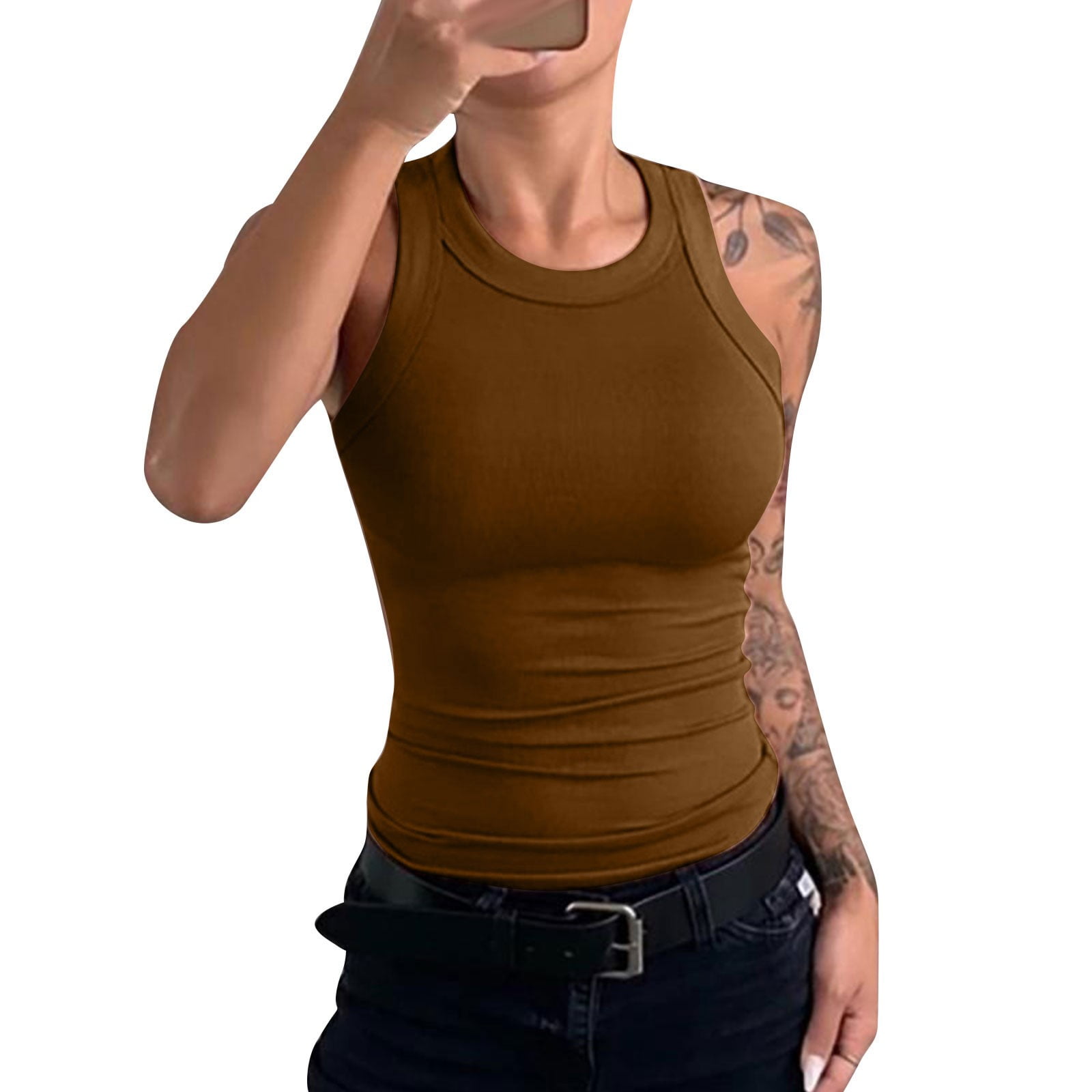 Breathable Workout Tanks 2025, Work Out Tank Tops For Women Running ...