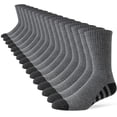 Breathable cushioned crew socks for men's workout, running and daily ...
