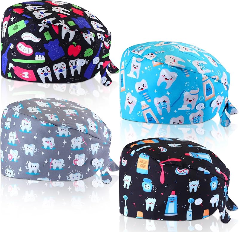Breathable work cap, surgical cap, male and female nurse cap adjustable ...