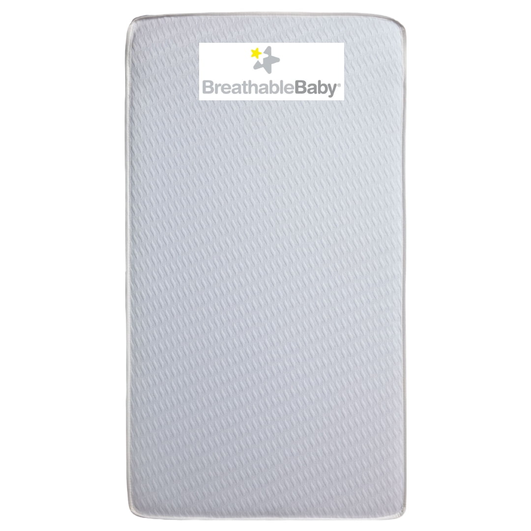 BreathableBaby EcoCore 200 Reversible Firm Crib & Toddler Foam Mattress ...