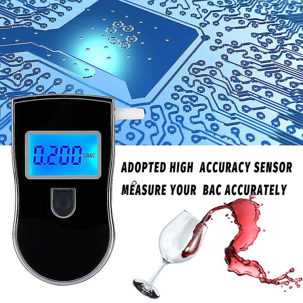 Breathalyzer Alcohol Tester With Blue Backlight Lcd Screen - Walmart.com