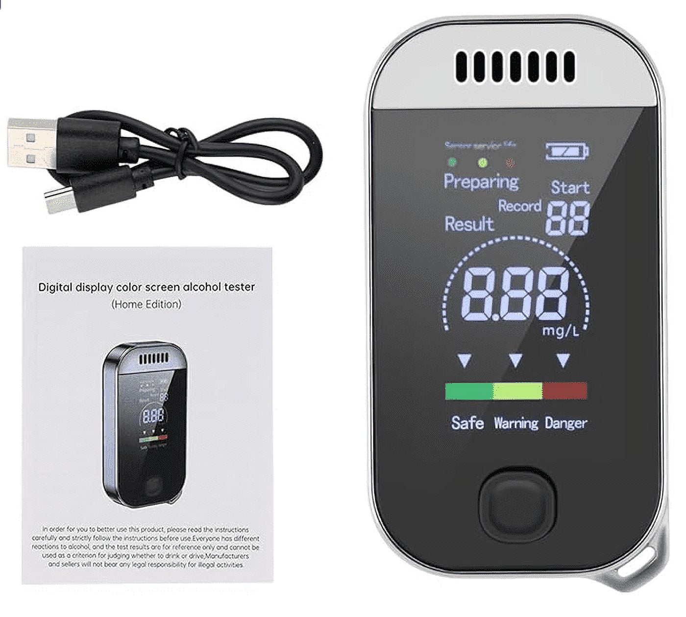 Breathalyzer Professional Digital Breath Tester Driving Analyzer ...