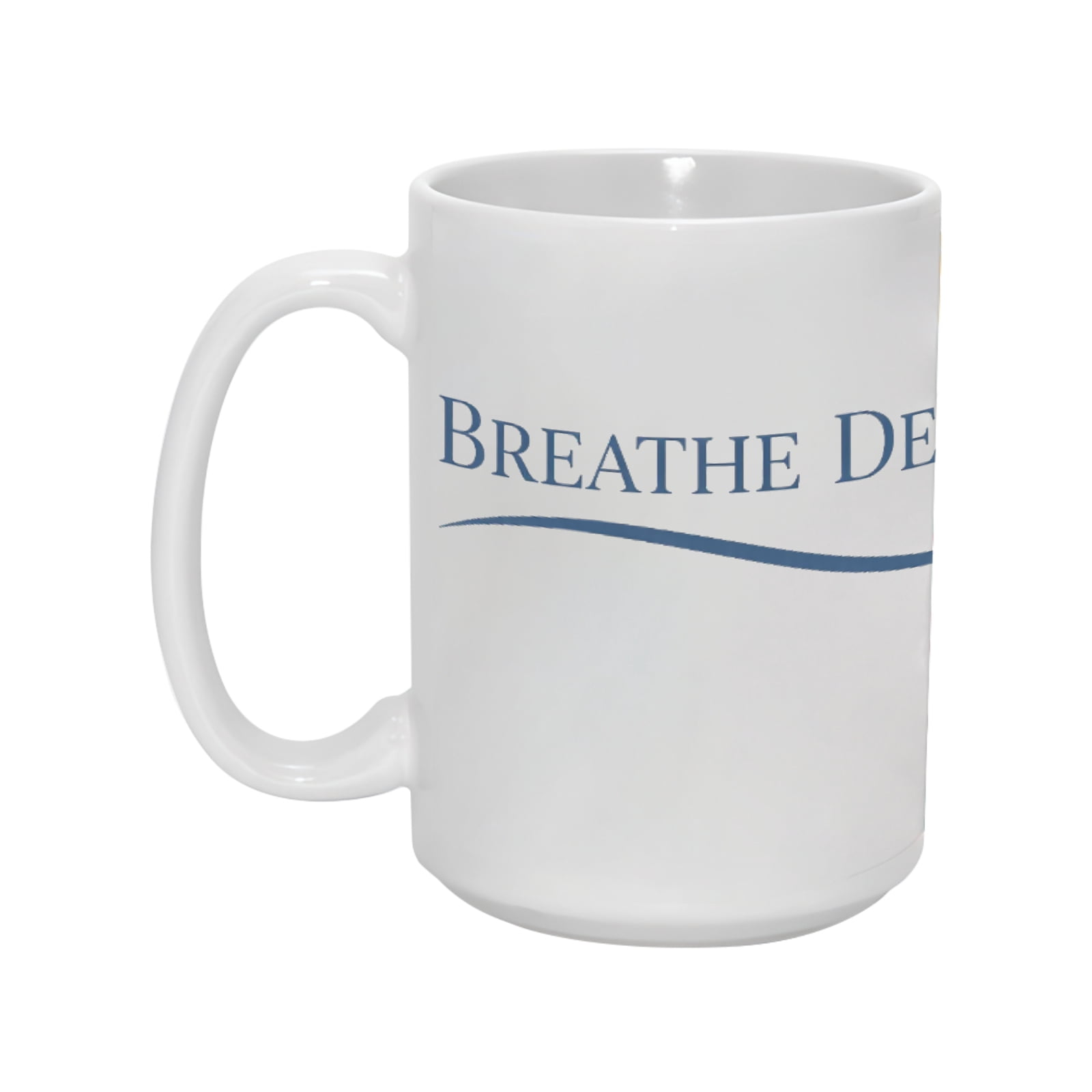 "Breathe Deep" 15oz Calming Ceramic Mug - Soothing & Stylish Drinkware ...